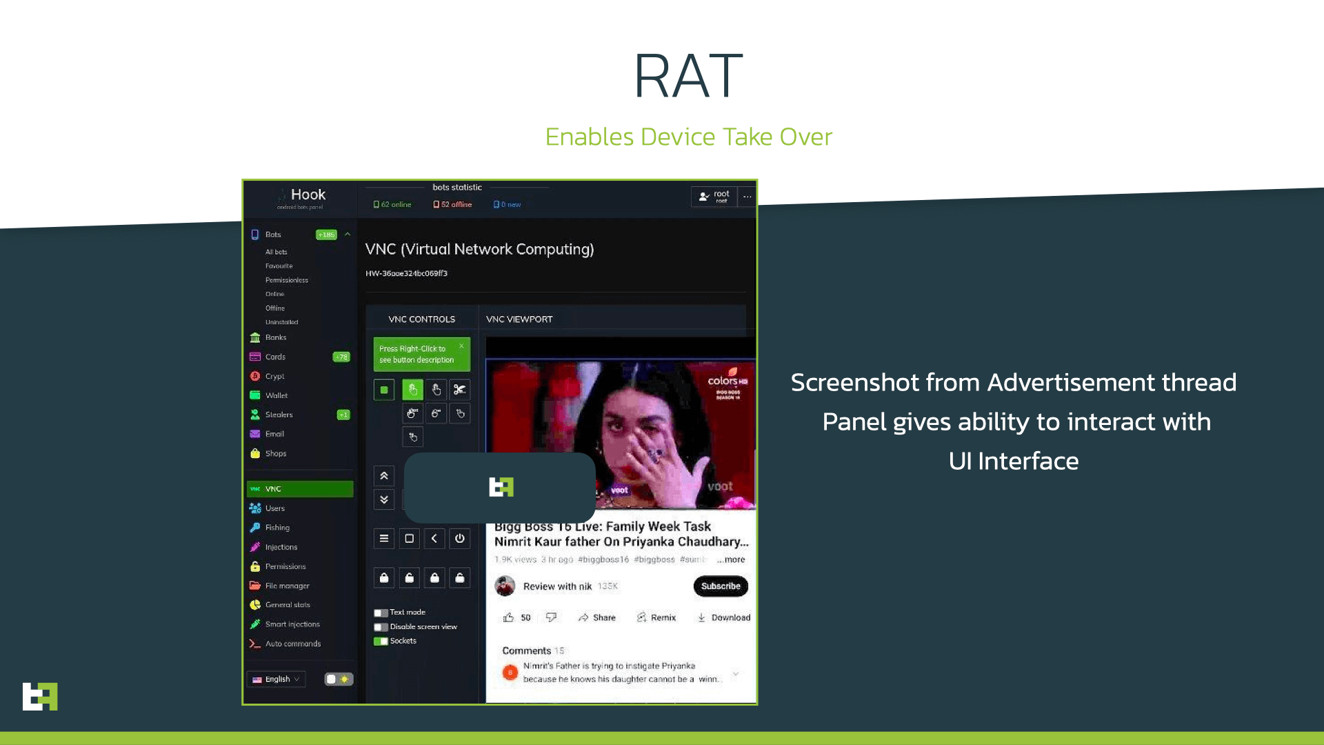 Hook: a new Ermac fork with RAT capabilities